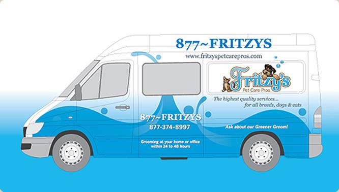Fritzy's pet care pros : Visit our van
